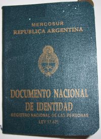 DNI - Documento Nacional de Identidad. Consulta y Tramites en Argentina